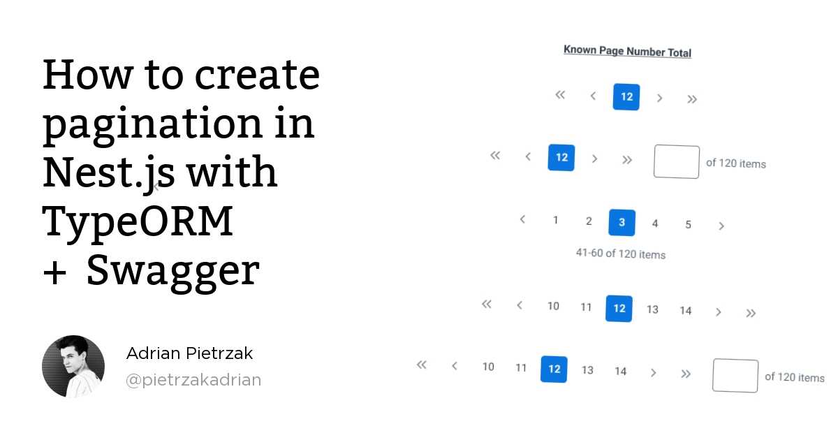How To Create Pagination In Nest js With TypeORM Swagger Adrian